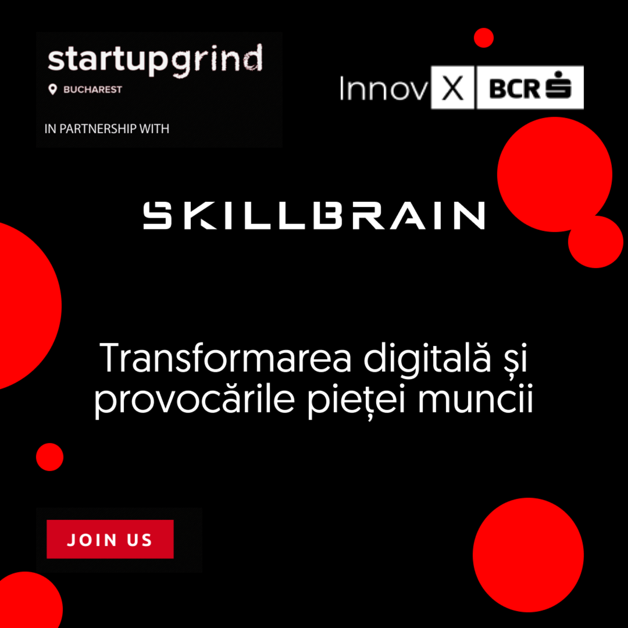See Transformarea digitală și provocările pieței muncii SkillBrain at Startup Grind Bucharest